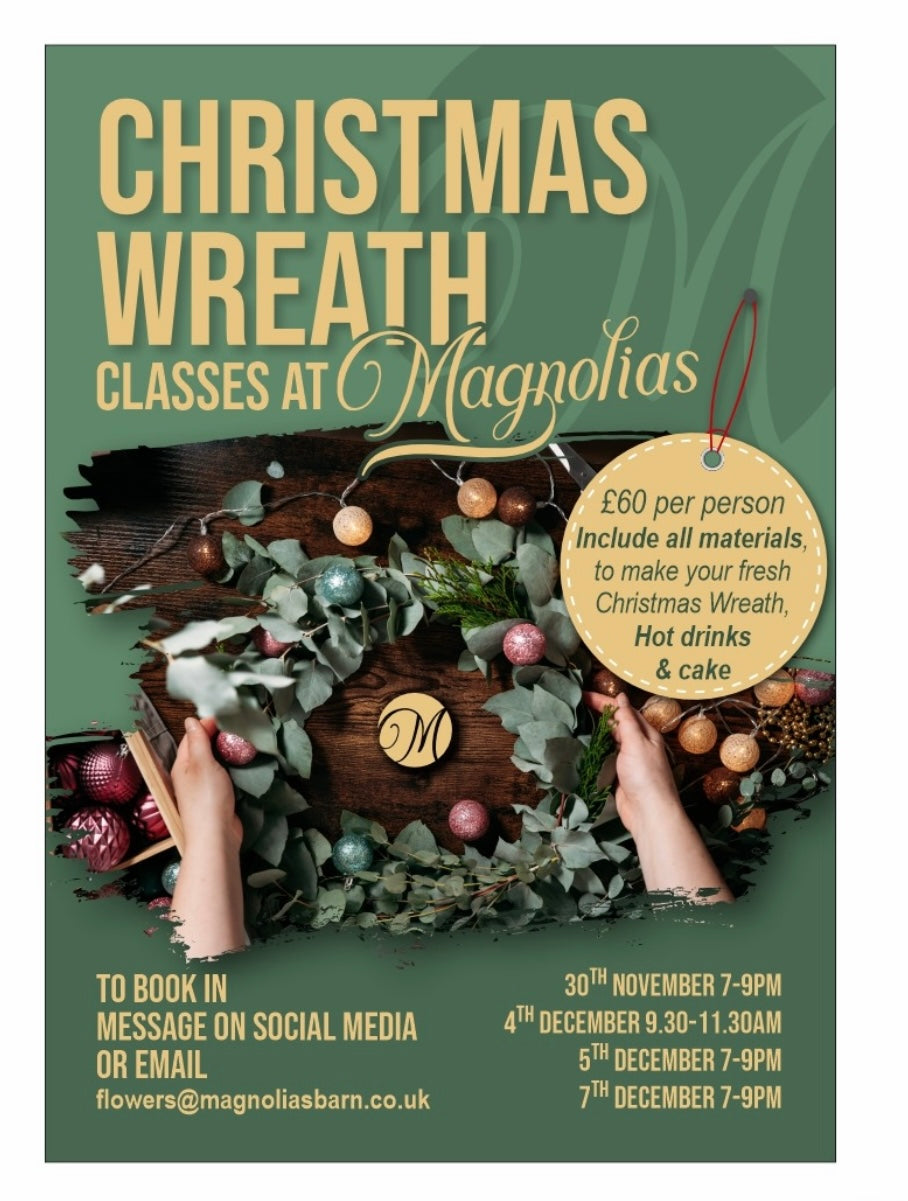 Wreath Making Classes 2023 – Magnolias